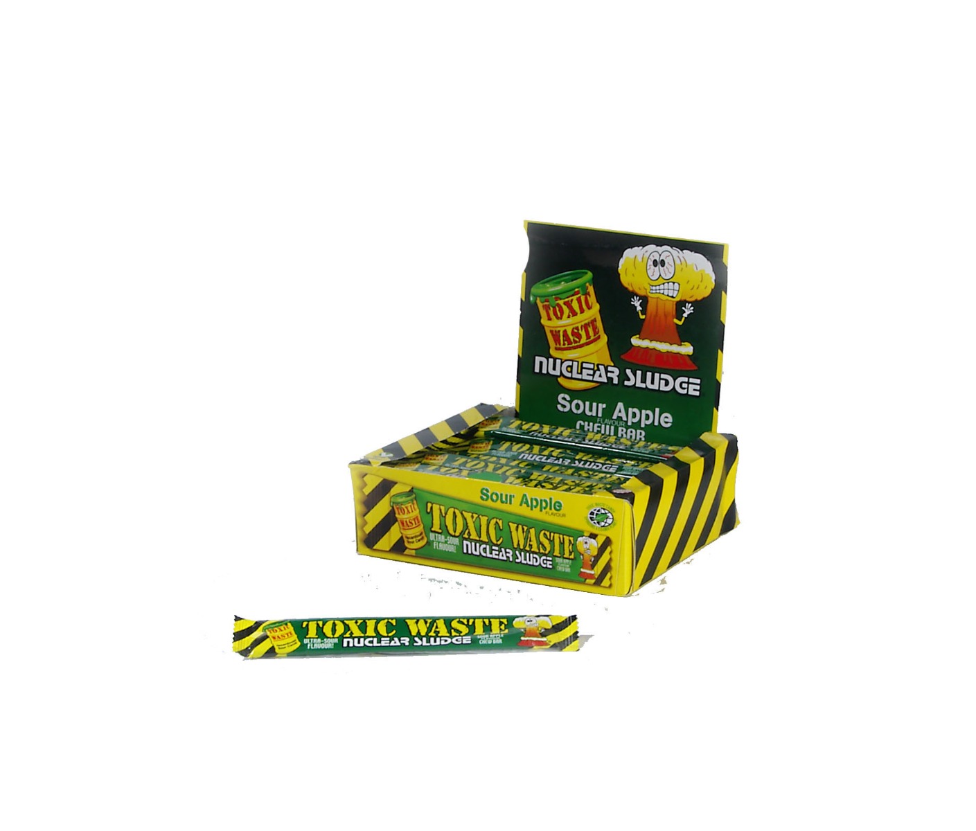 Toxic Waste Apple Nuclear Sludge Chew Bar 20g x 50 | UK Confectionery ...