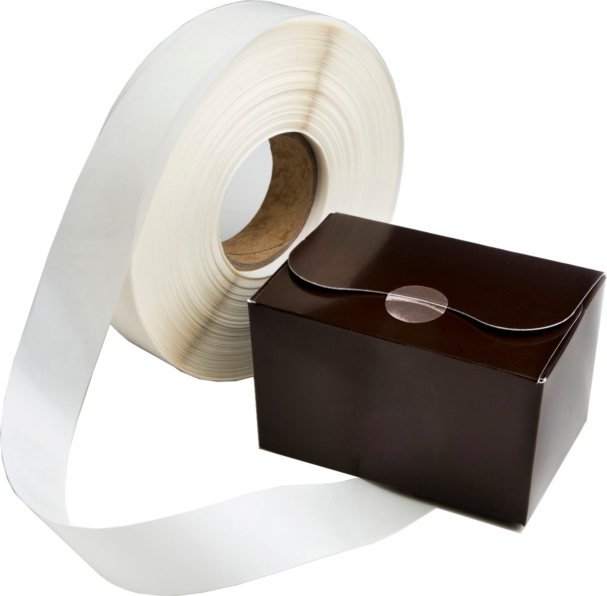 Clear Sealing Tabs 19mm diameter x 4000 | UK Confectionery Distributor ...