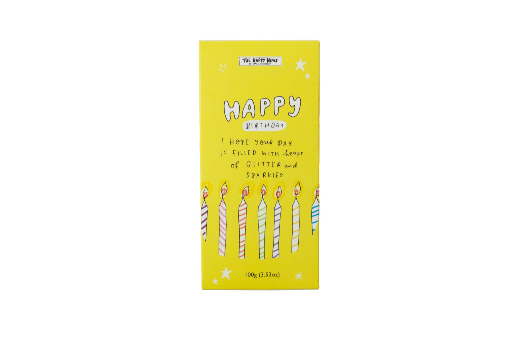 Happy News - Birthday Candle Chocolate Bar 100g x 12 NEW DATED 17.12. ...