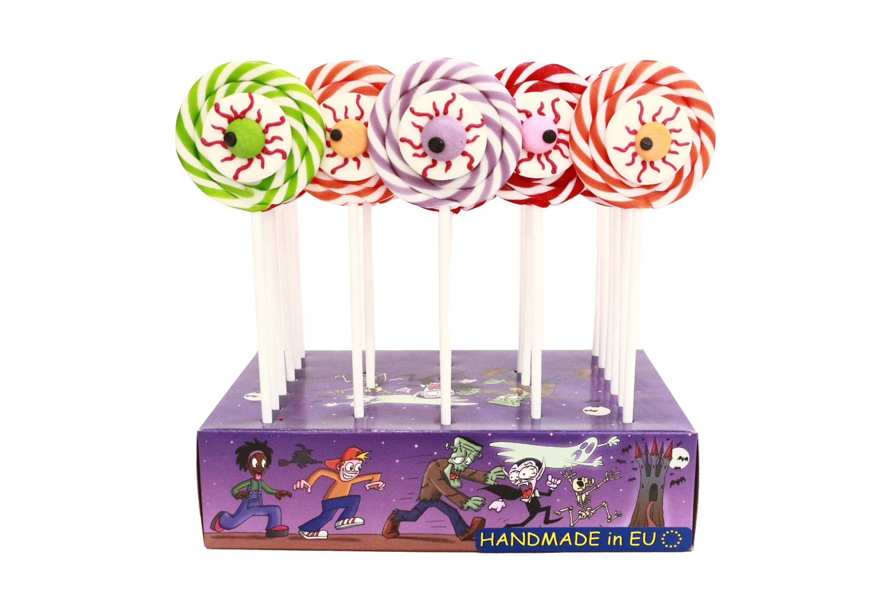 Iris Terror Eye Spiral Lolly (Assorted Colours) 60g x 24 | UK ...